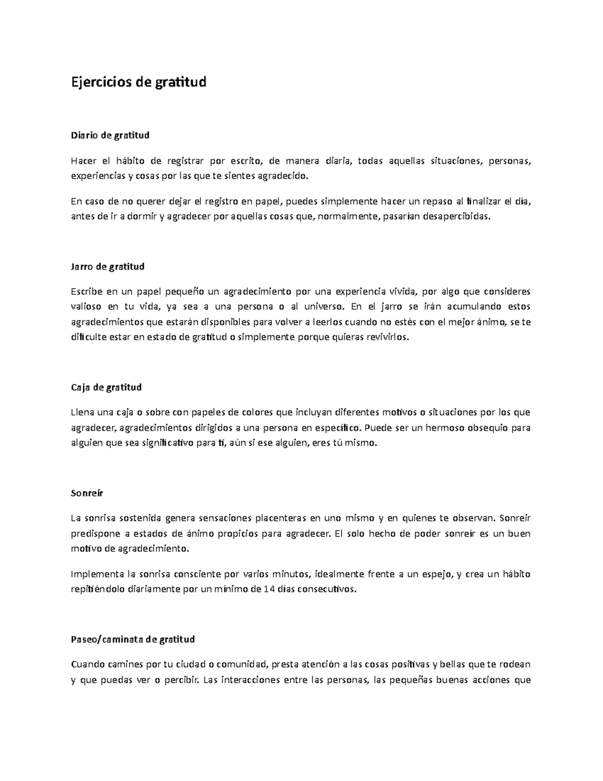 Ejercicios de gratitud - Ejercicios de gratitud Diario de gratitud ...