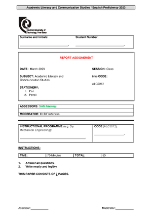 Practical 2 Fluid Mechanics - Practical report : Dept of Mechanical ...