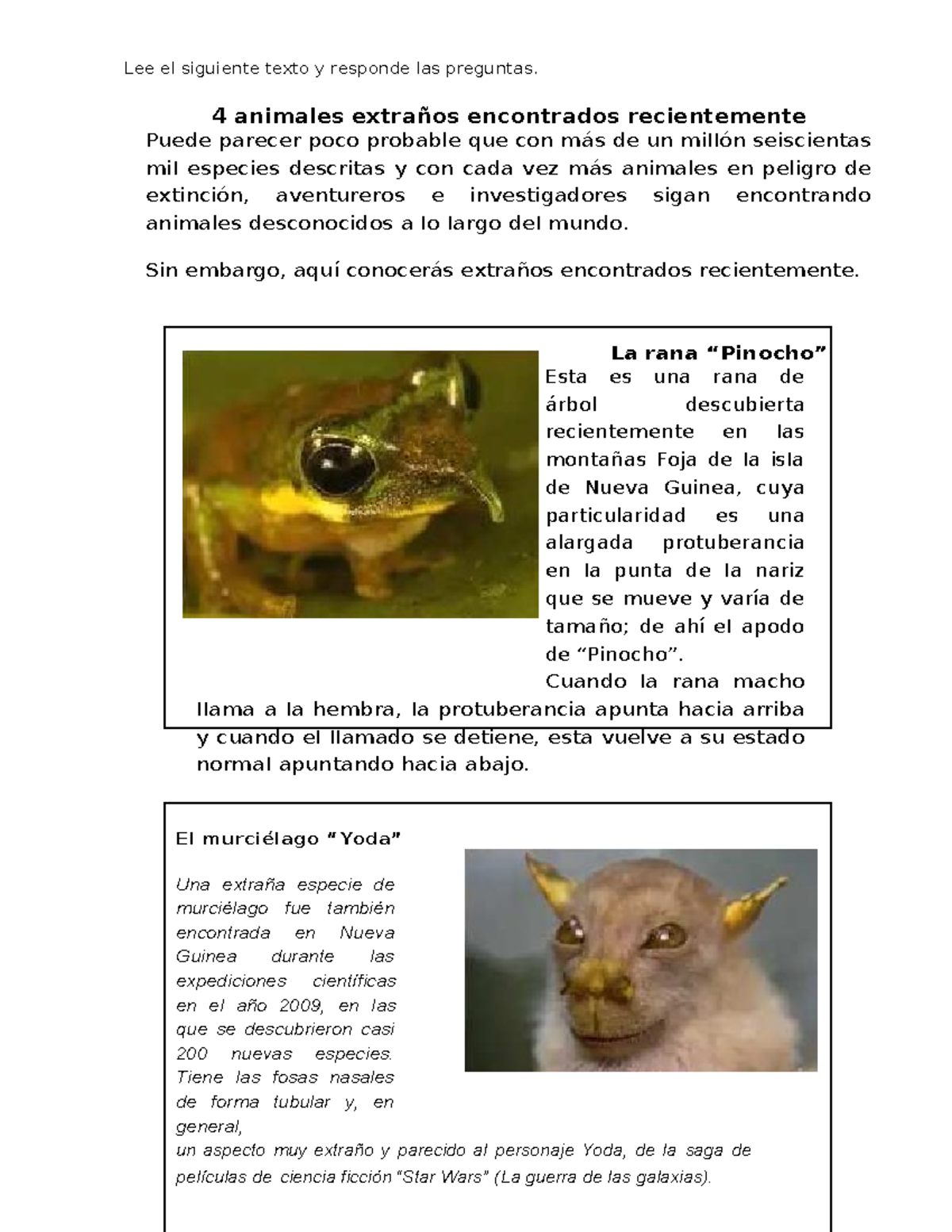 LIBRO DE CUENTOS PARA NIÑOS PEQUEÑOS - Lee el siguiente texto y ...