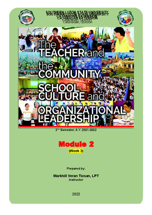 PED03 - SELF LEARNING Module 1 - 2 nd Semester, A. 2021- Module 1 (Week ...