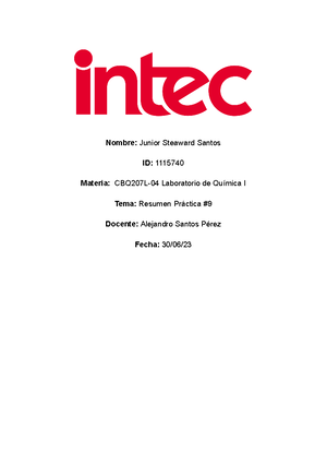 Practica #1 Fisica 2 - INSTITUTO TECNOLÓGICO DE SANTO DOMINGO (INTEC ...