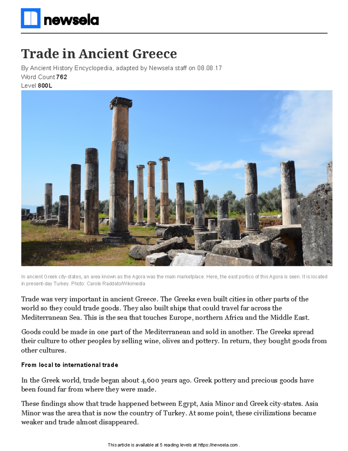 Lib-trade-ancient-greece-33383-article and quiz - Trade in Ancient ...