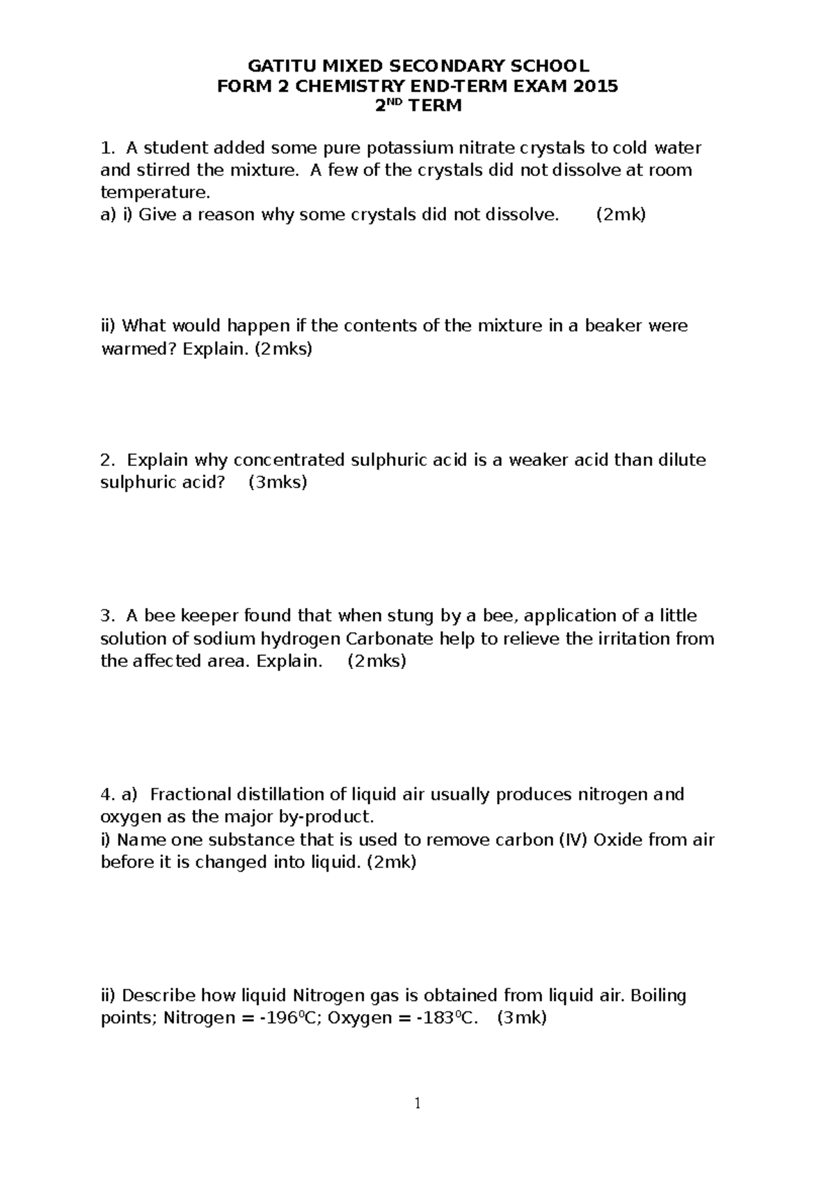 Chem f2t2 18082021 001 - GATITU MIXED SECONDARY SCHOOL FORM 2 CHEMISTRY ...