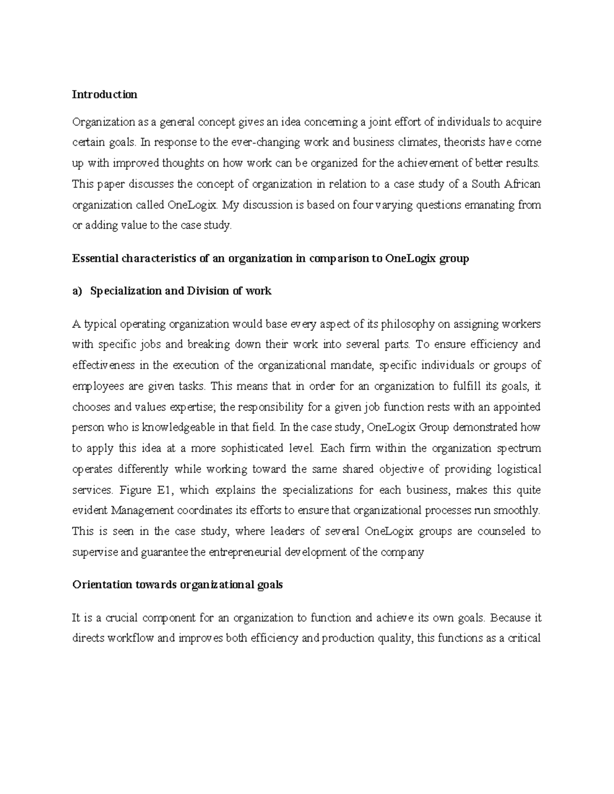 Managing Organisations - Introduction Organization as a general concept ...