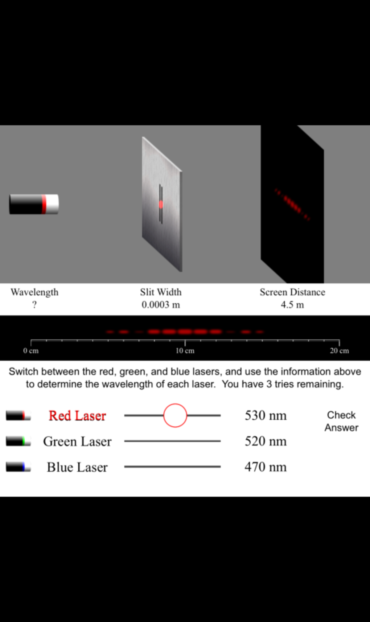 Double-Slit Diffraction - PHY1321 - Wavelength Slit Width Screen ...