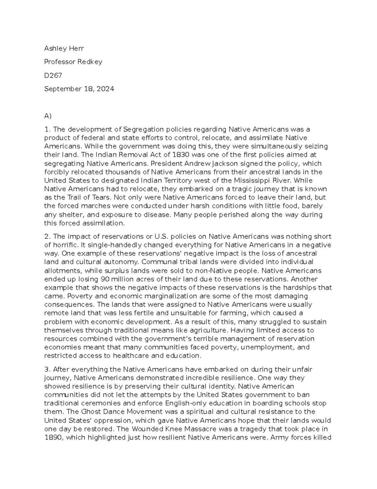 D267 TASK 3.edited (1) - D267 task 3 - Ashley Herr Professor Redkey D ...