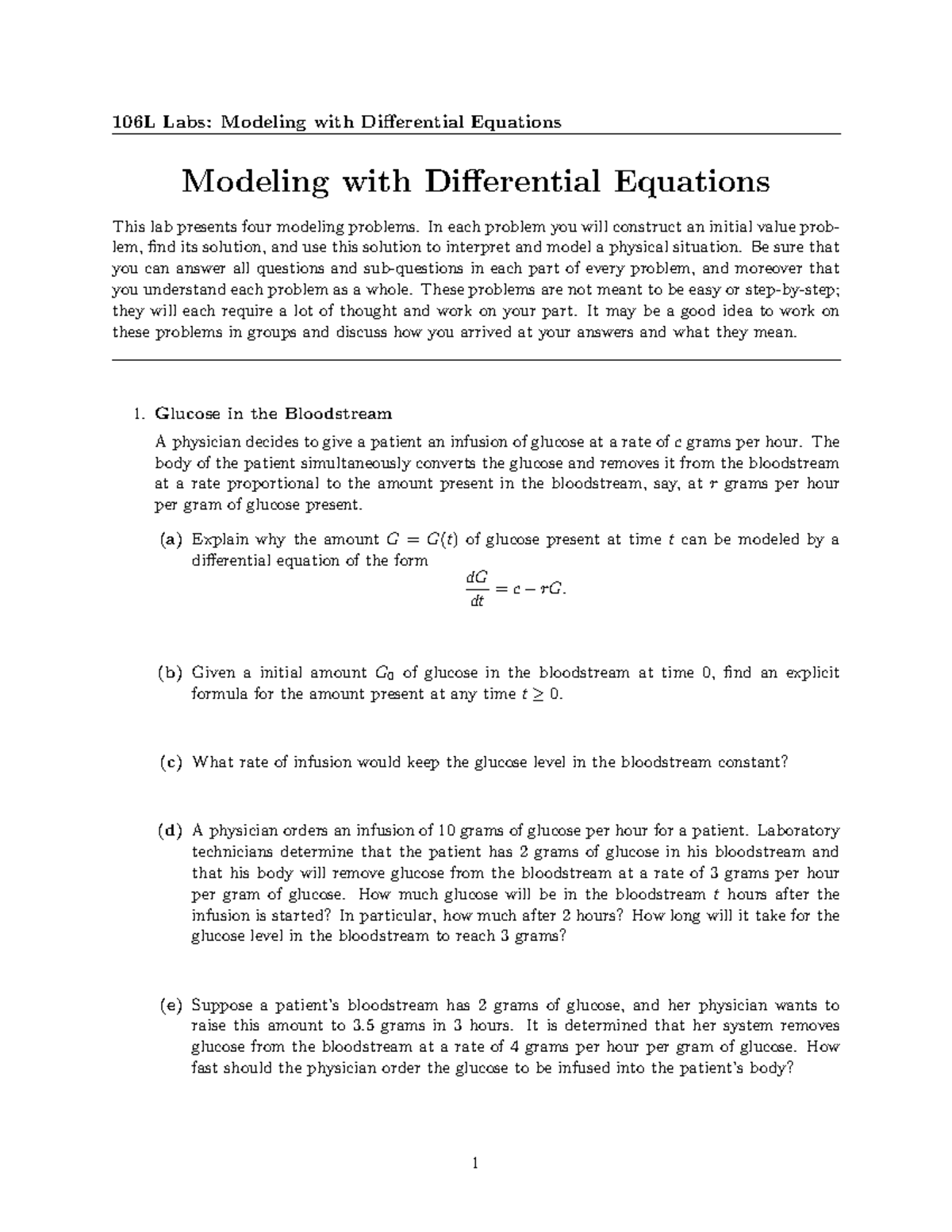 Lab13.Modeling.with differential equations - 106L Labs: Modeling with ...