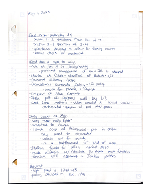 CAS IR 349 Lesson 26 - CAS IR349 A1 - Studocu