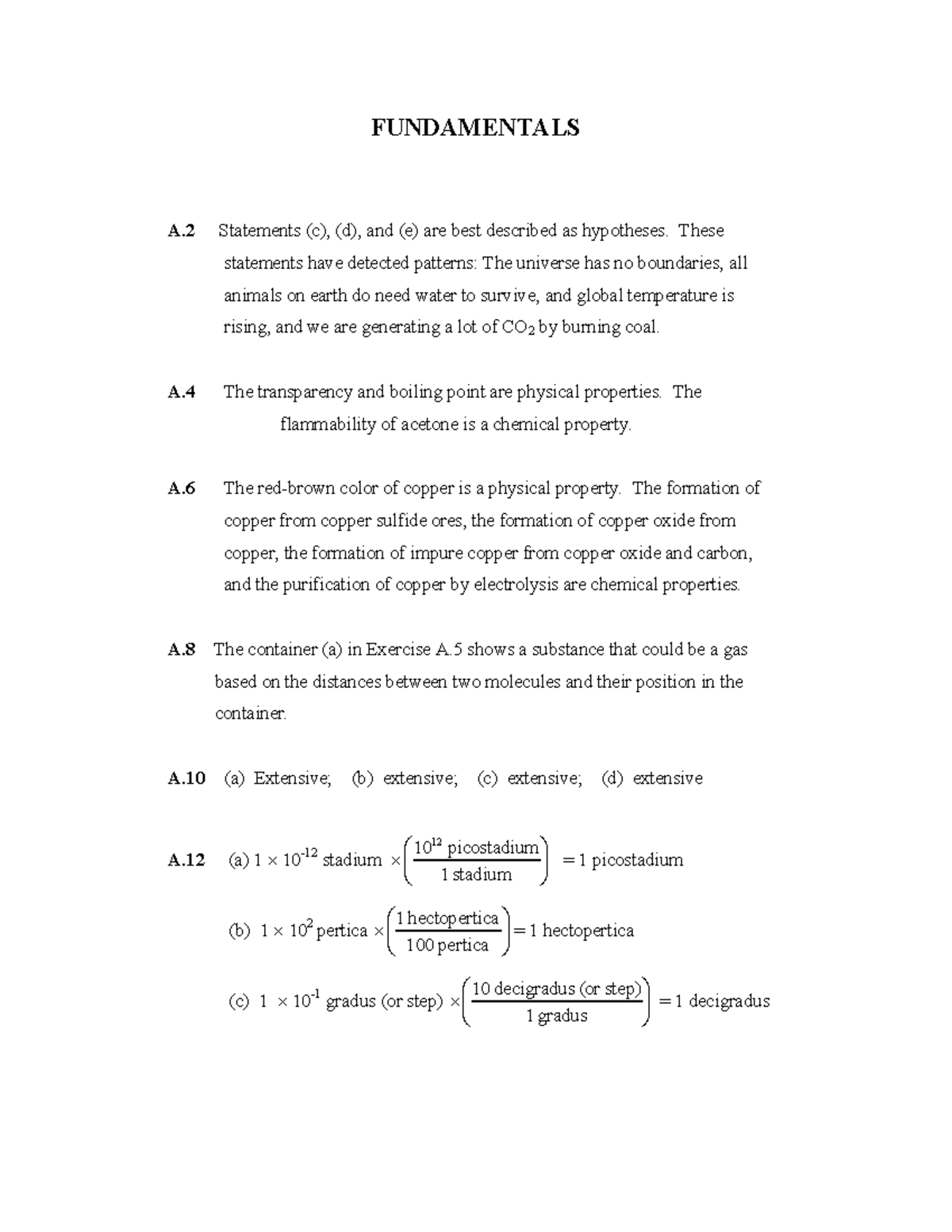 Chem Principles 7e ISM Fundamentals Even Final - A Statements (c), (d), and (e) are best ...