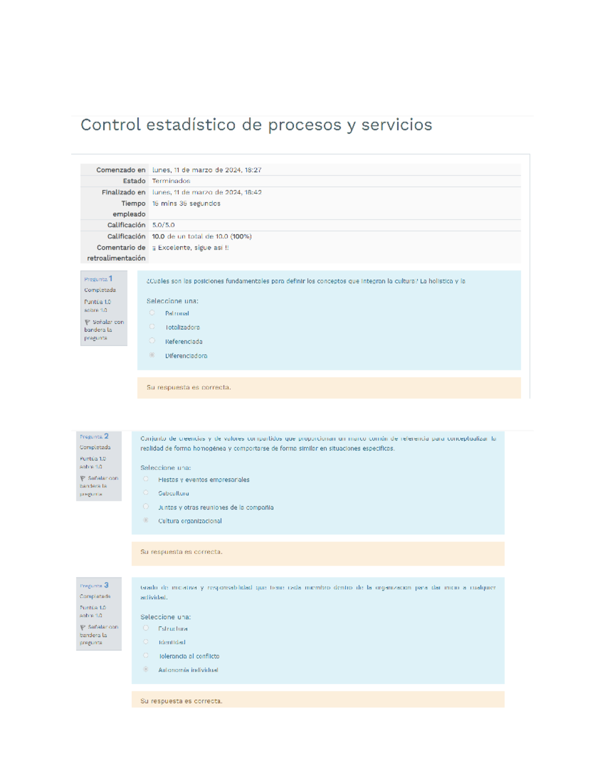 Control estadístico de procesos y servicios SEM2 - Control estadístico de procesos y servicios ...