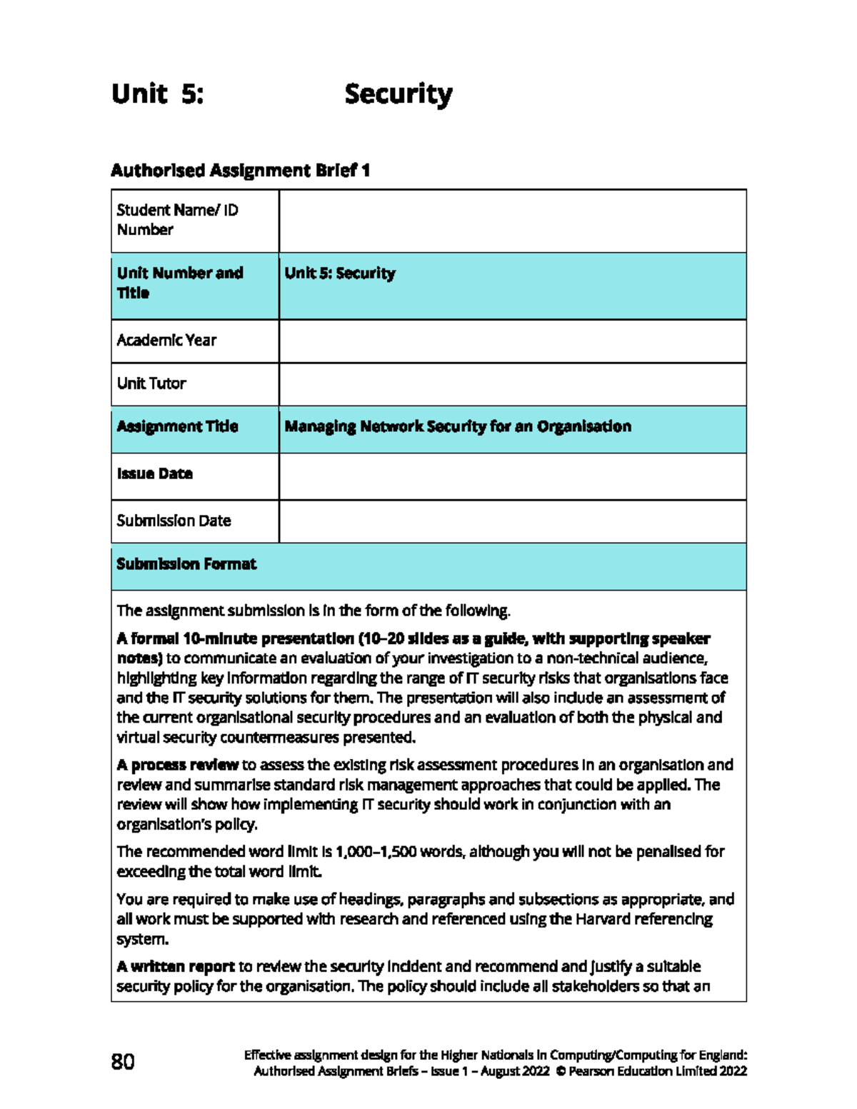 Assignment 1 brief - Cyber security - Studocu