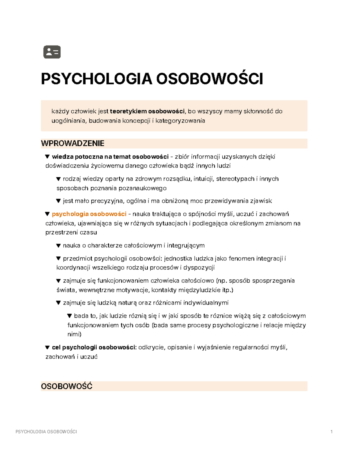 Psychologia OsobowośCI 37e29bb647cb4946be7b1a9545c3e596 - PSYCHOLOGIA OSOBOWOŚCI każdy człowiek ...