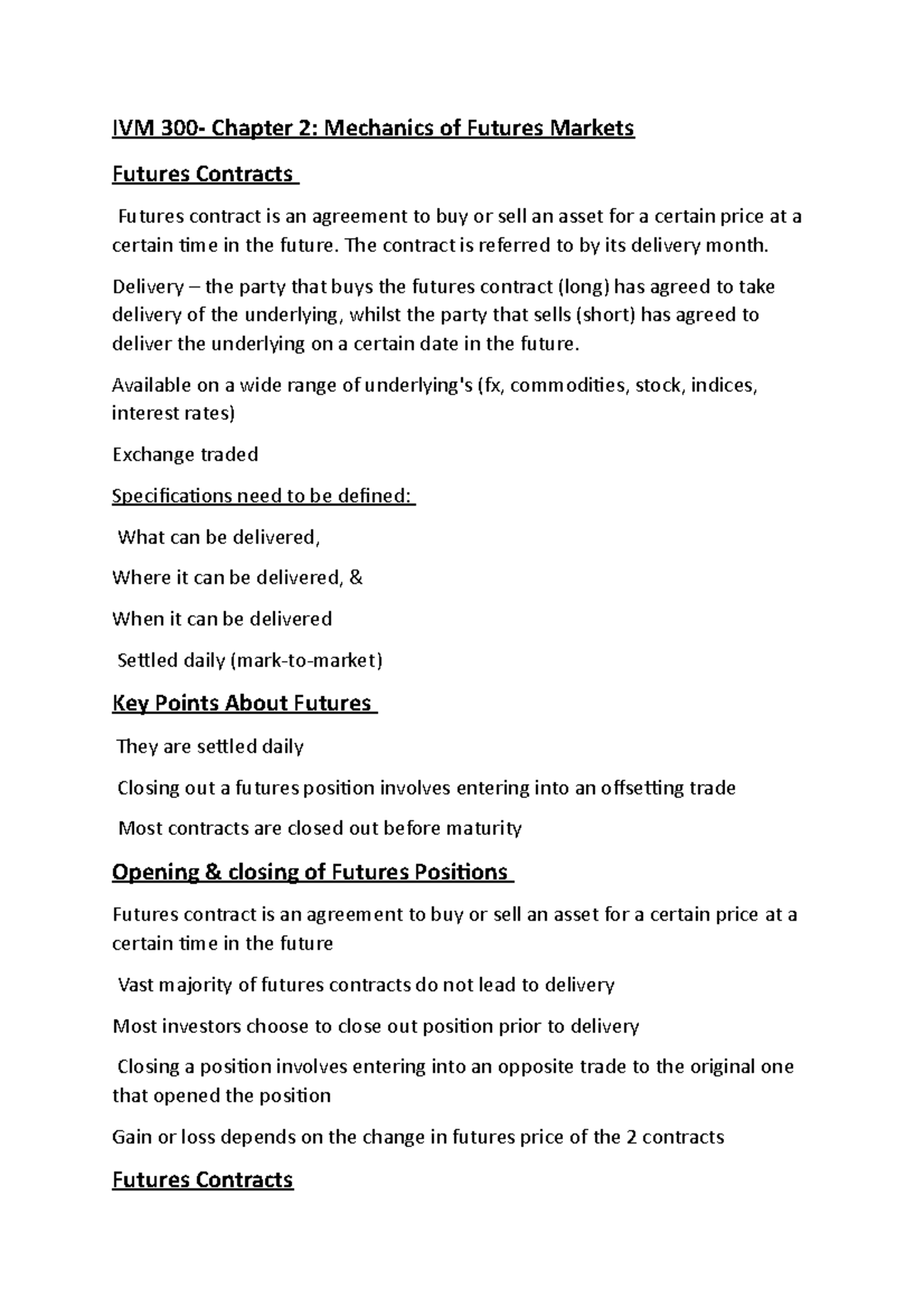 Ivm chapter 2 - Lecture notes - IVM 300- Chapter 2: Mechanics of ...