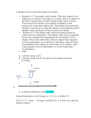 PHY 150 M7 Momentum 3 - Momentum Activity 1: Elastic Collision with Equal Masses Data Table 1 ...