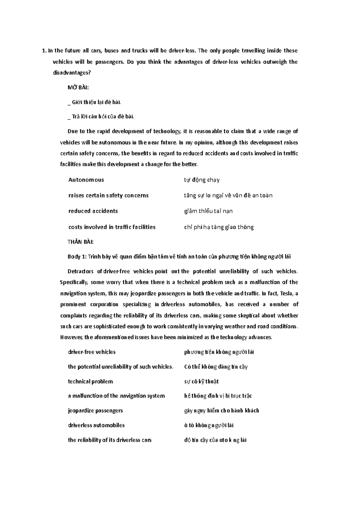 Cam 16 writting task 2 - ielts cam 16 - In the future all cars, buses and trucks will be - Studocu