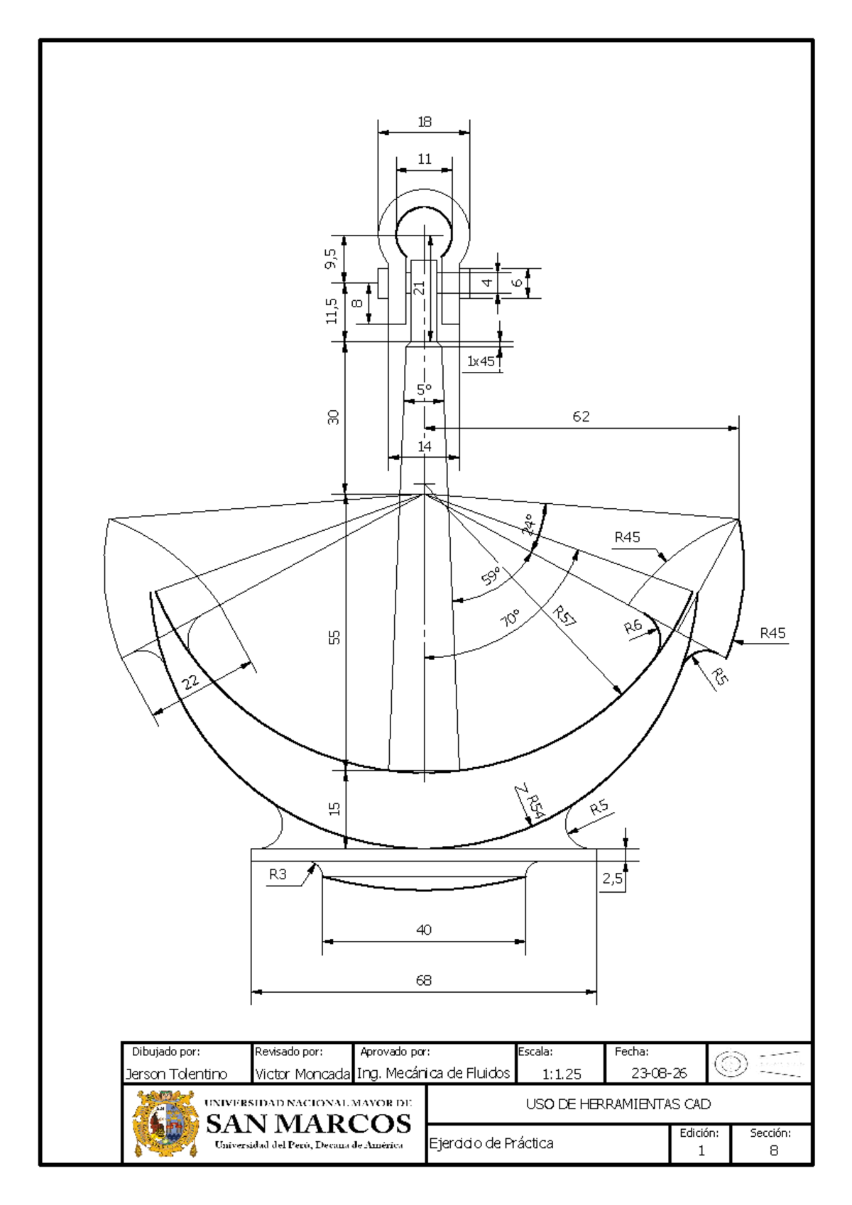 Plano.0002. jersonidw - Dibujo Tenico - USO DE HERRAMIENTAS CAD ...