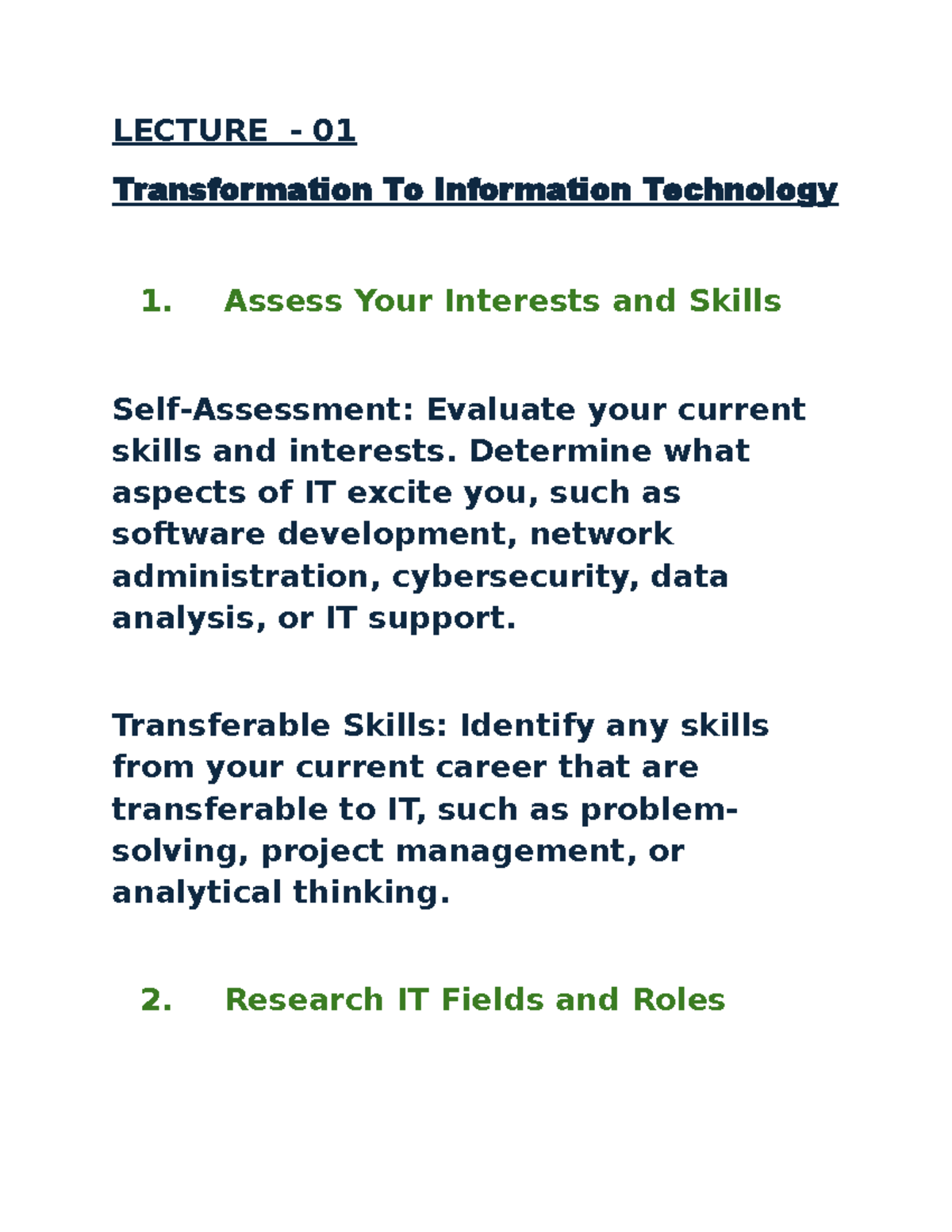 Cyber Security Lecture 01 Lecture 01 Transformation To Information