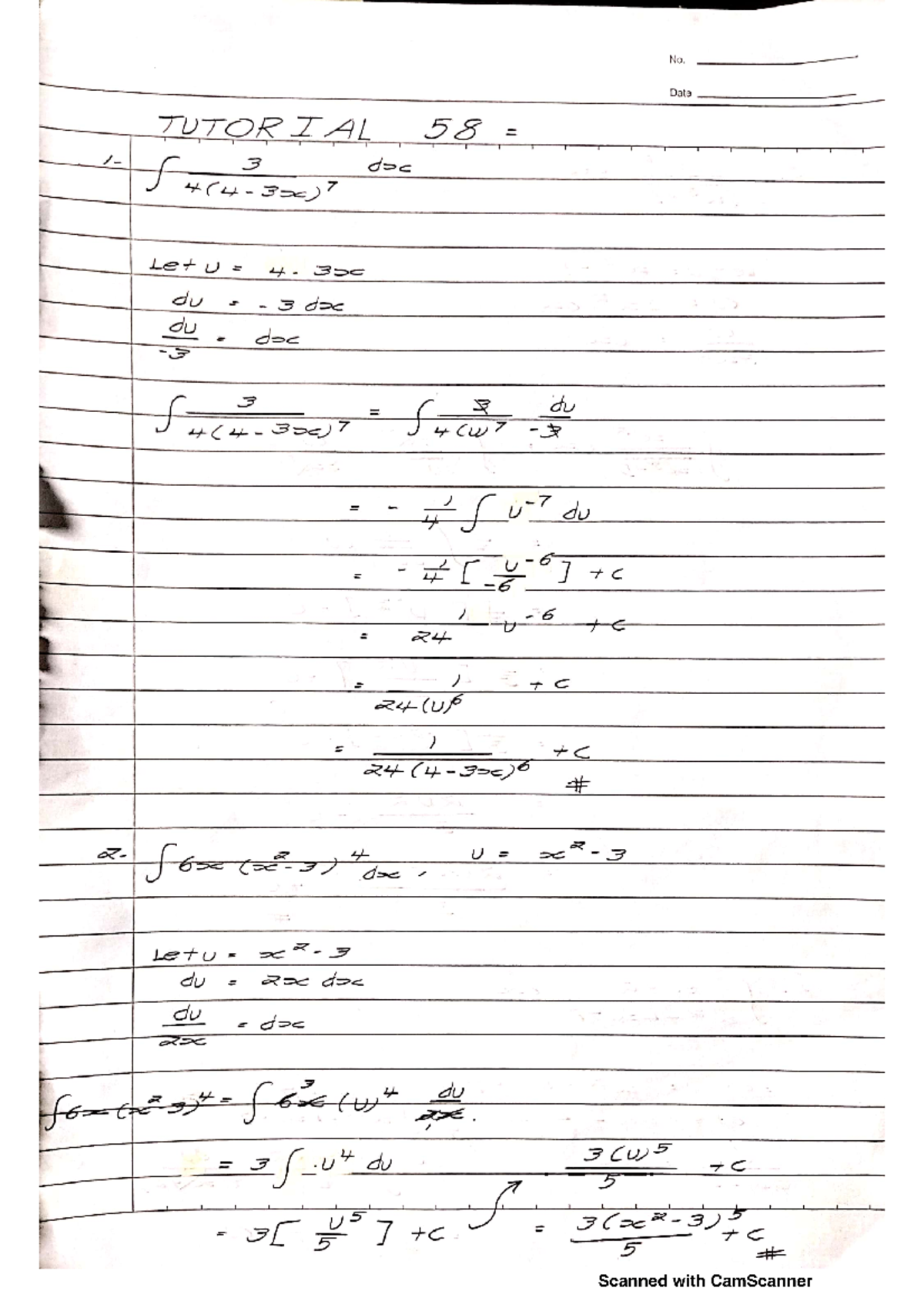 Tutorial 58 - All the best - Calculus I - UiTM - Studocu