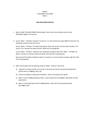 Assignment 1 Auto CAD Layout - Building Construction 1 Final Assignment ...