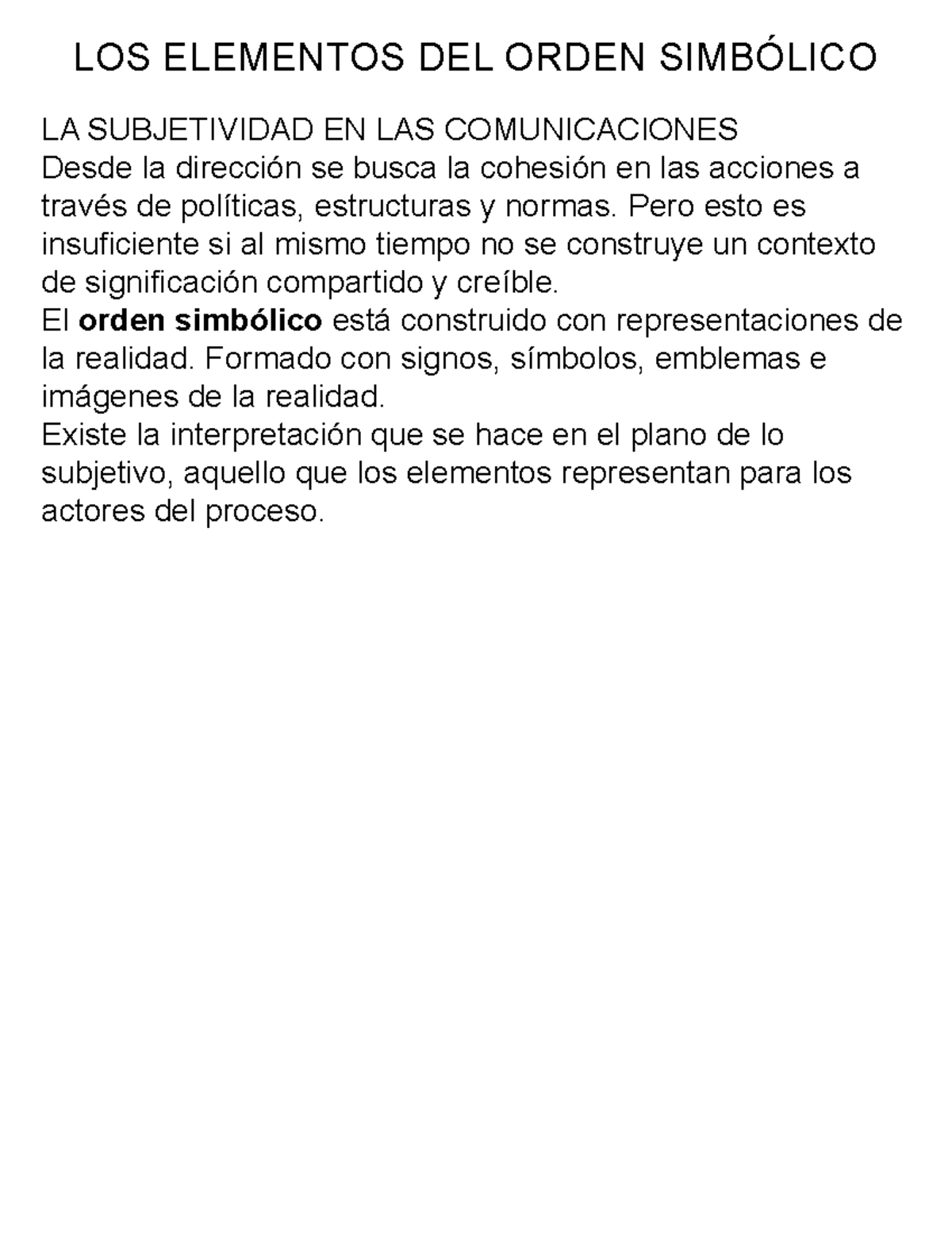 Etkin. LOS Elementos DEL Orden Simbólico - LOS ELEMENTOS DEL ORDEN ...