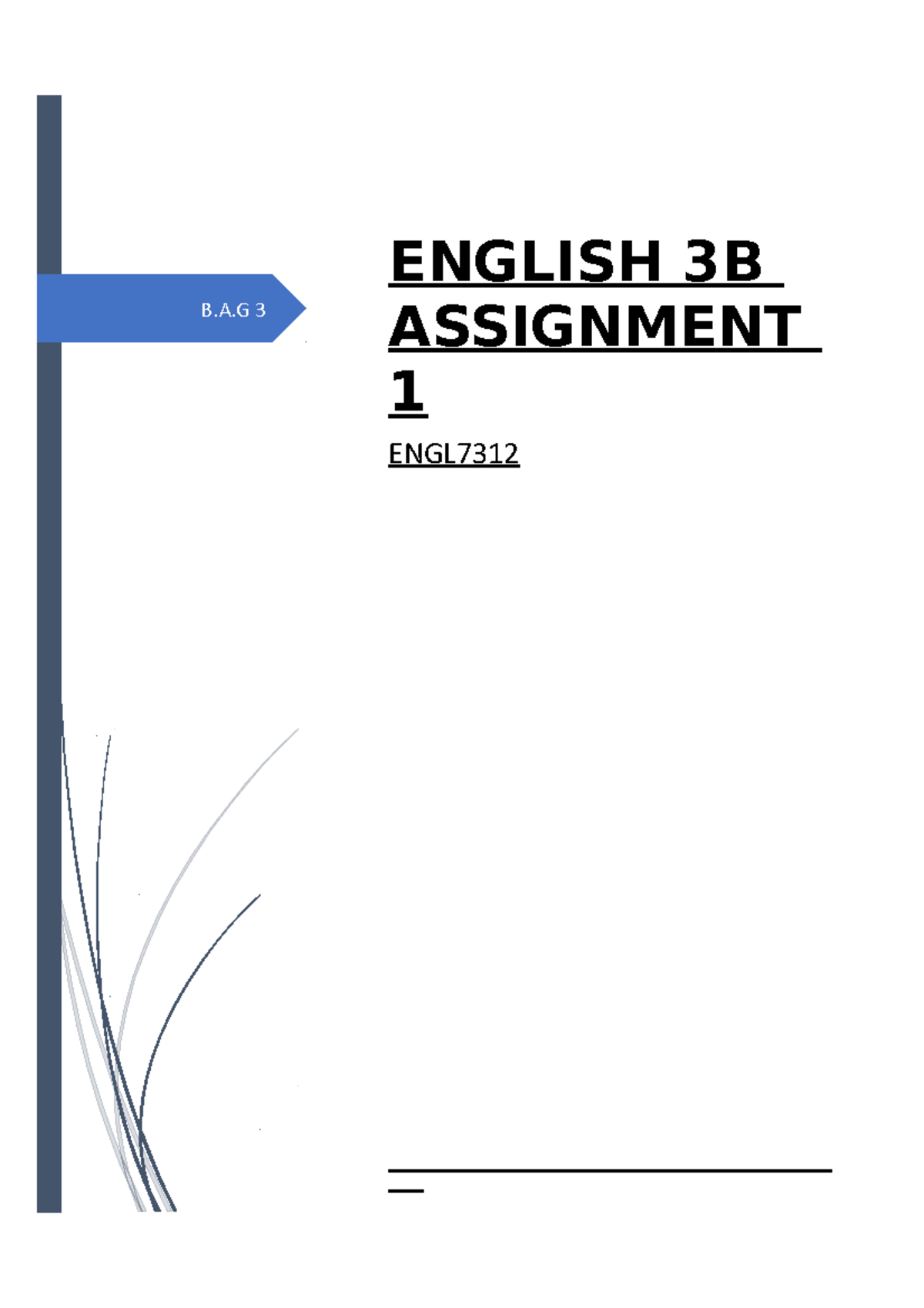 English 3B Assignment 1 - Fight Club - B.A 3 ENGLISH 3B ASSIGNMENT 1 ...