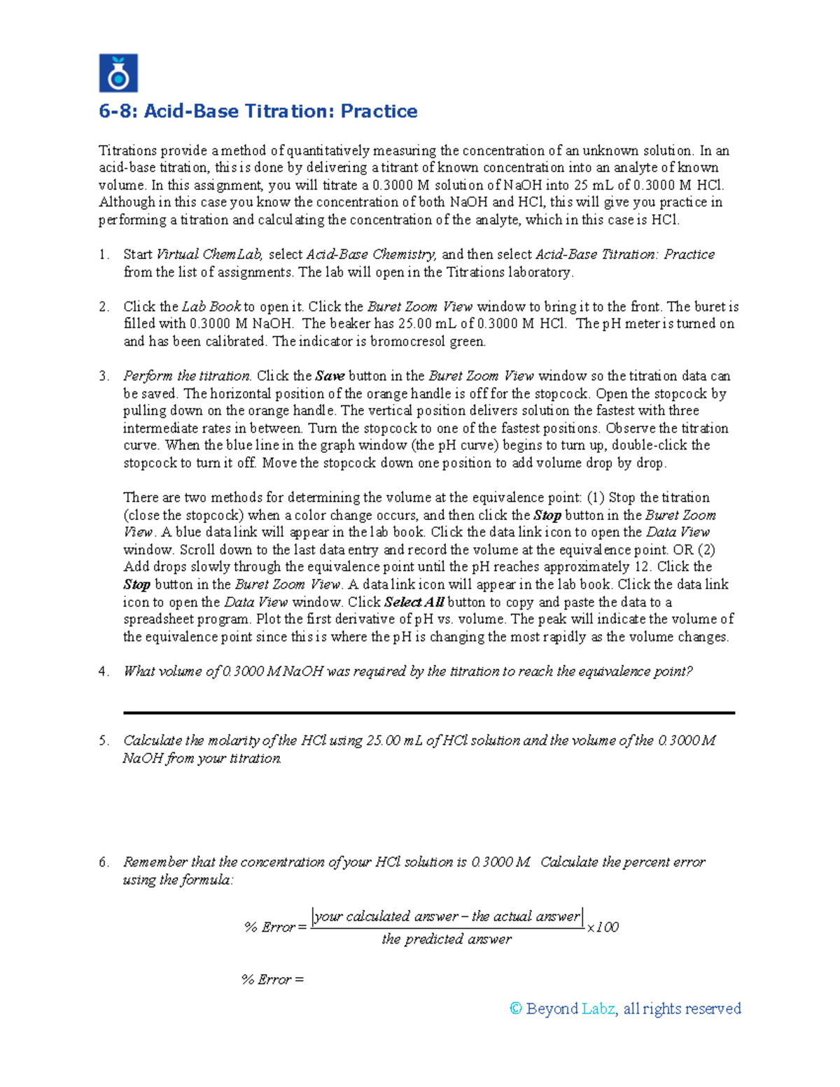 Acid Base Titration Practice Beyond Labz All Rights Reserved 6 8 acid-base-titration-practice-beyond-labz-all-rights-reserved-6-8