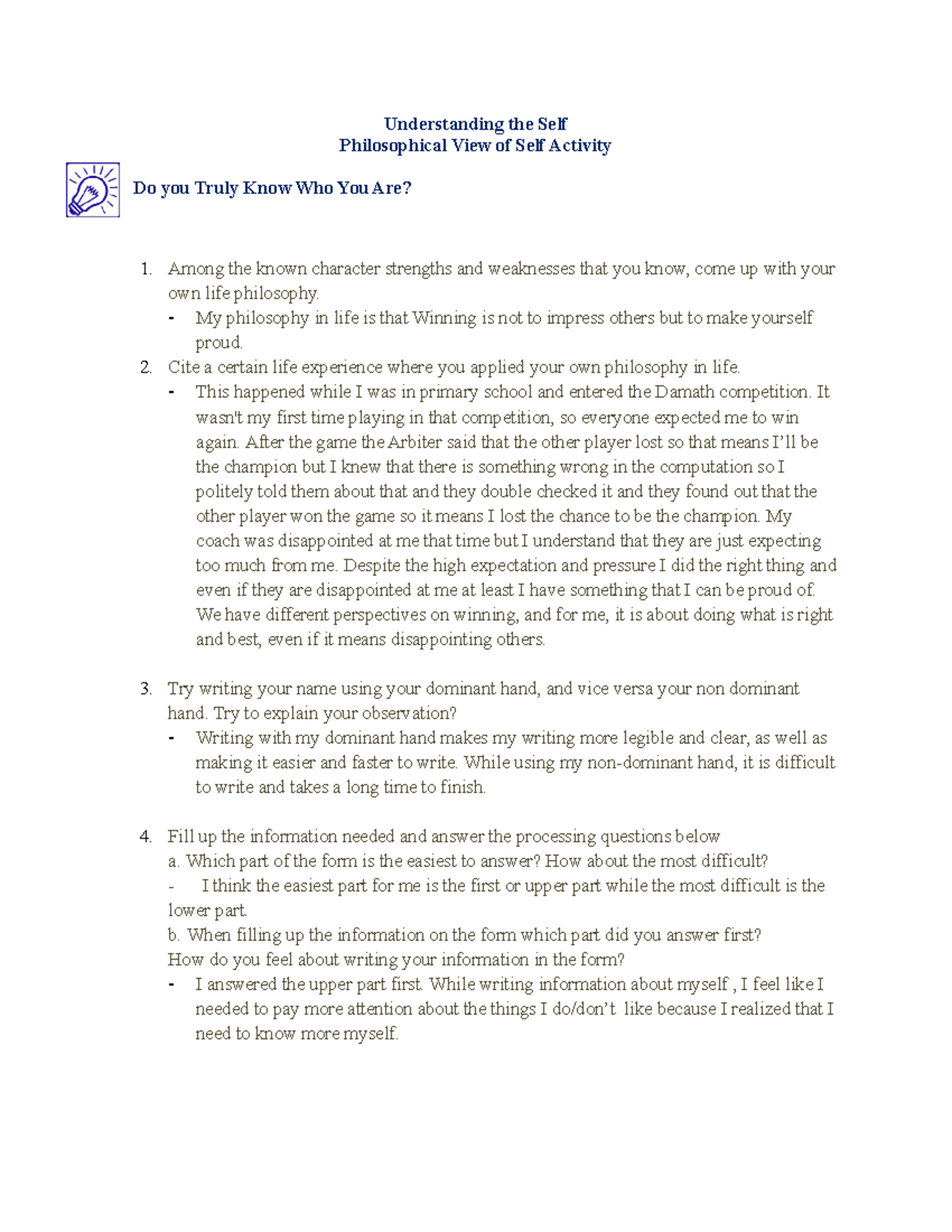 Understanding THE SELF- DO YOU Truly KNOW WHO YOU ARE - Understanding ...