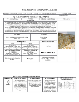 Lista de acabados de casa habitacion - PISOS SIMBOLOGÍA ACABADO -Firme ...