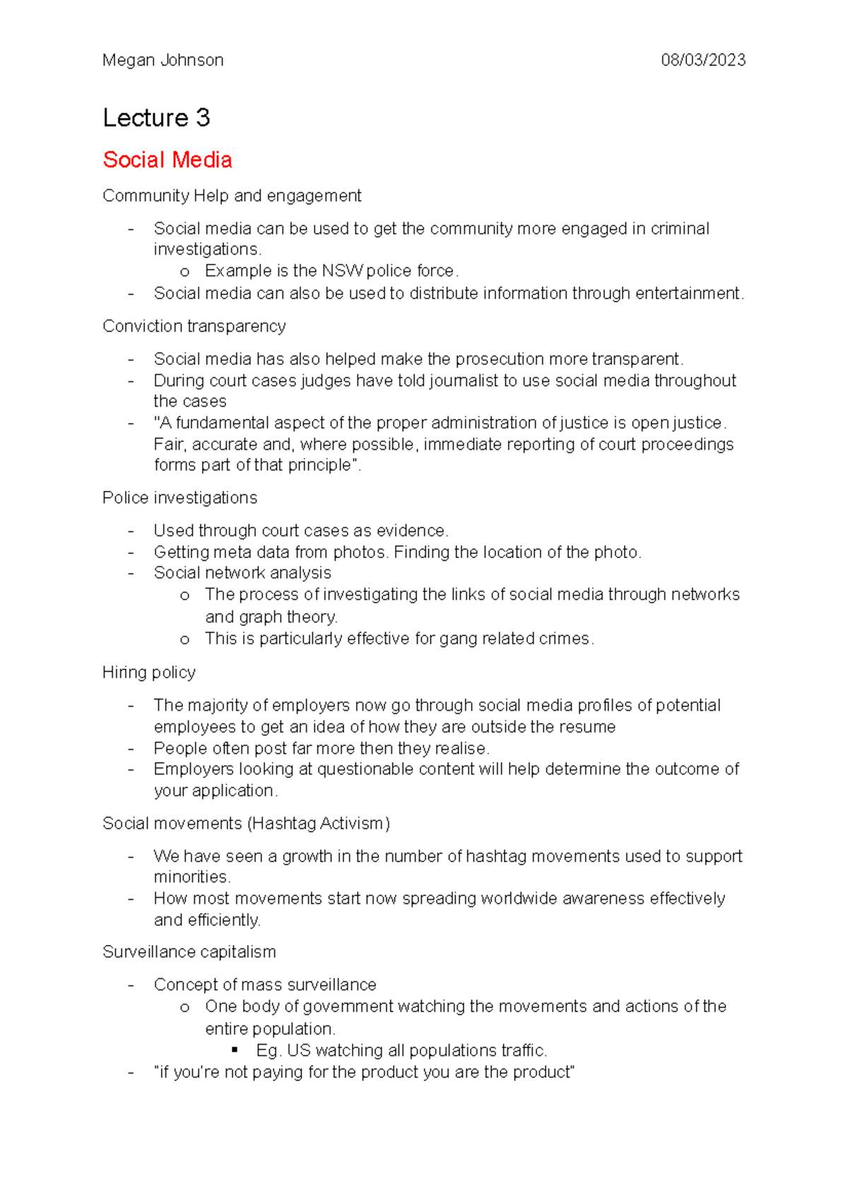 Lecture 3 (Social Media) - Lecture 3 Social Media Community Help and ...