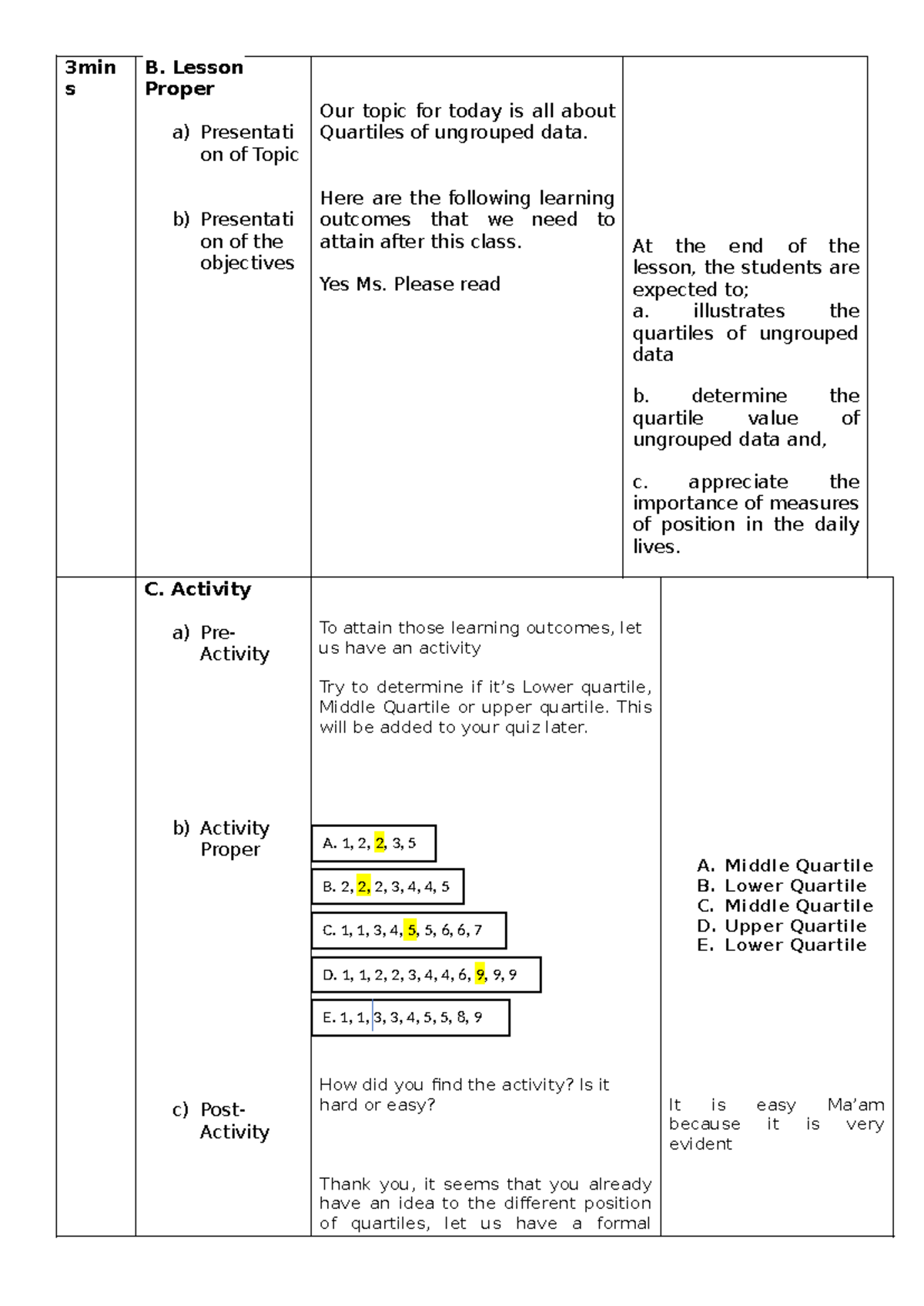 Annle-hatdogs - Study well - A. 1, 2, 2 , 3, 5 C. 1, 1, 3, 4, 5 , 5, 6 ...