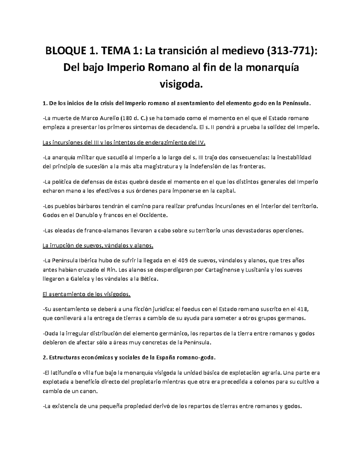 Historia de España en la Edad Media Tema 1 - Warning: TT: undefined function: 32 BLOQUE 1. TEMA ...