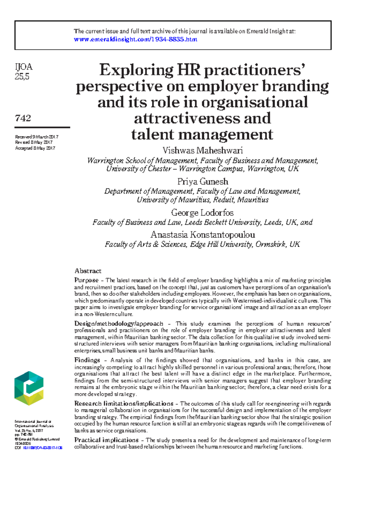 Exploring HR practitioners’ pe - Exploring HR practitioners ...