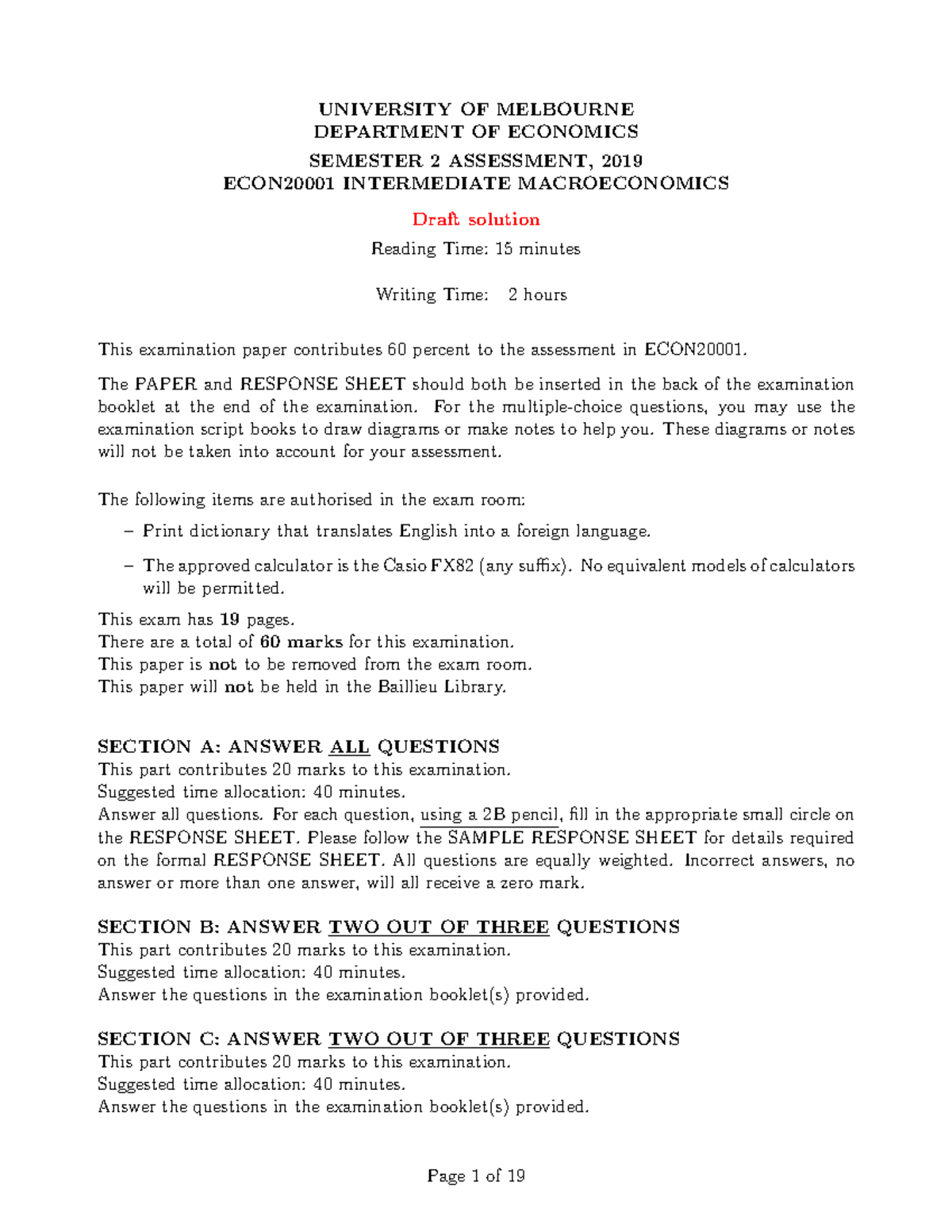 Final 2019 Questions And Answers Warning Tt Undefined Function 32