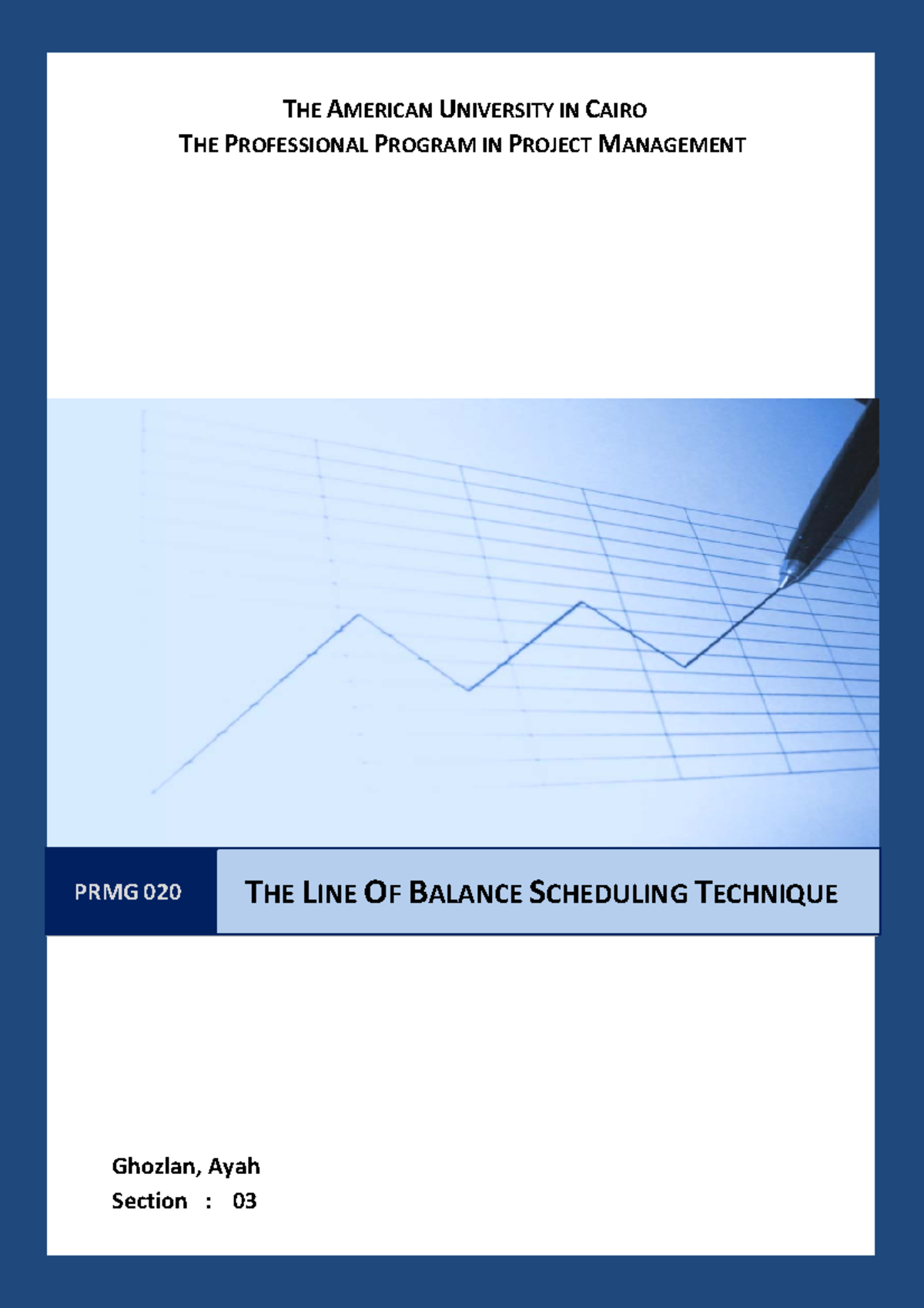 Line-of-Balance Tutorial - P Ghozl Sectio PRMG 02 ####### THE PR lan ...