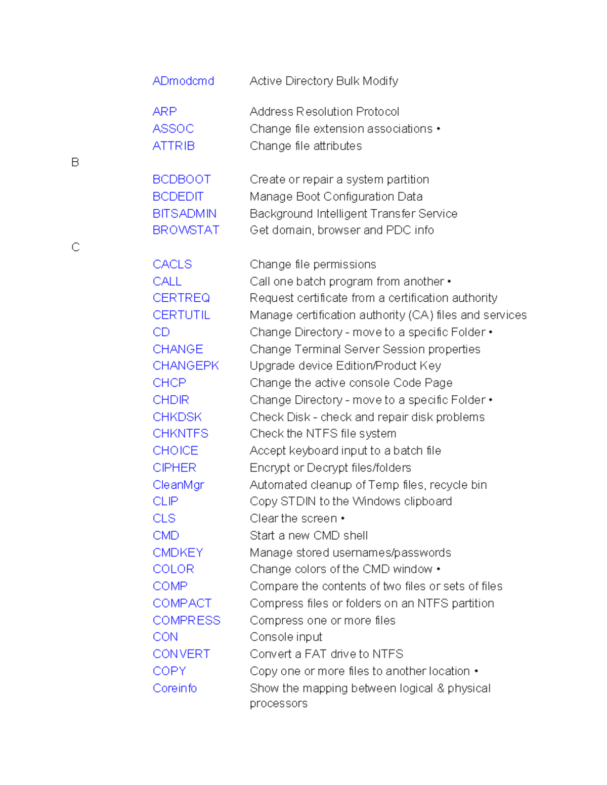 ADmodcmd - CAB files MAPISEND Send email from the command line Manage ...