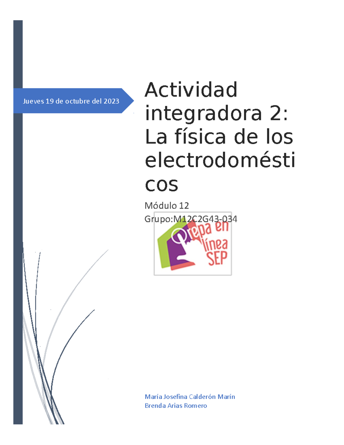 Act.2 mod - actividad integradora 2 modulo 12 - Jueves 19 de octubre ...
