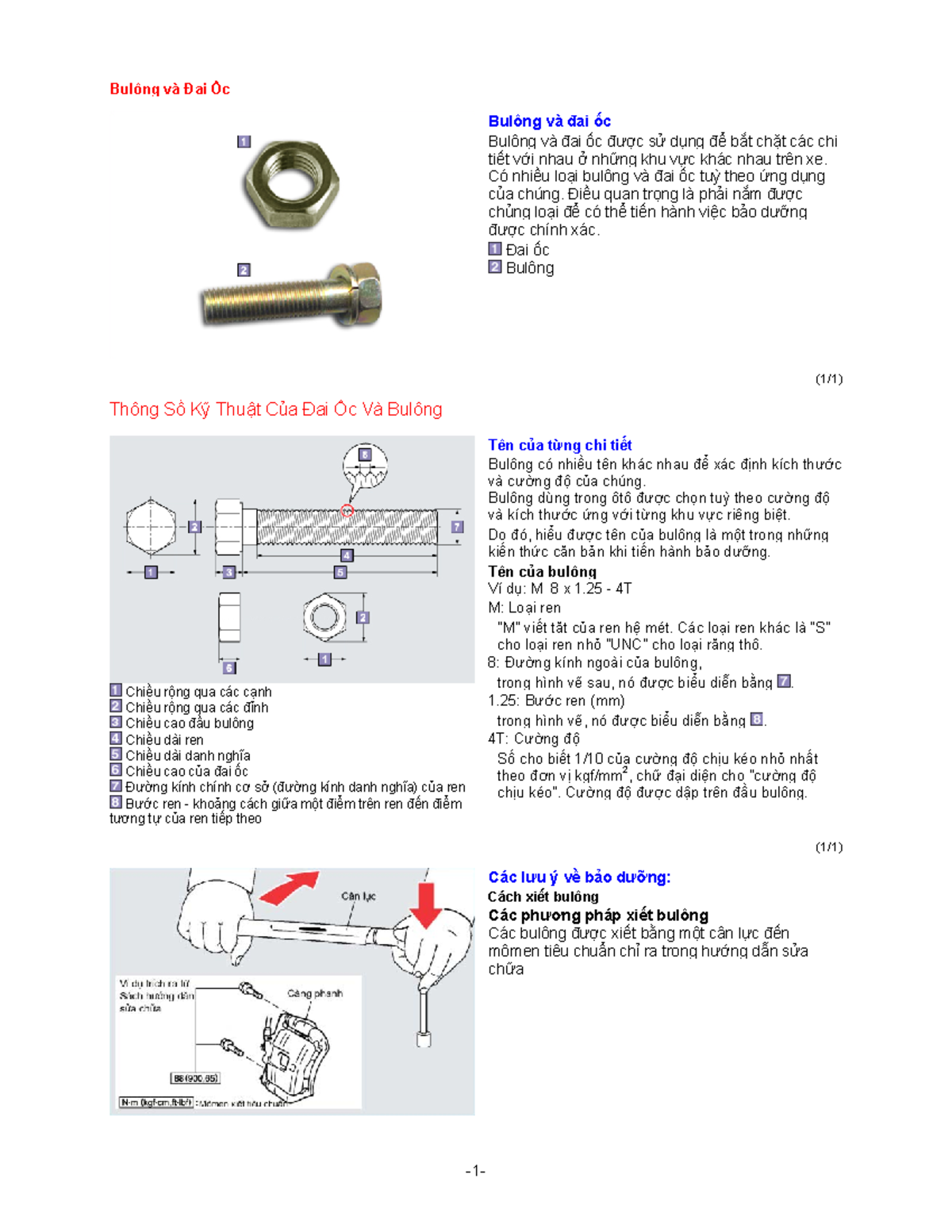 Huong dan ve Bulon-Dai oc (7t) - Bulông và Đai Ốc Bulông và đai ốc ...