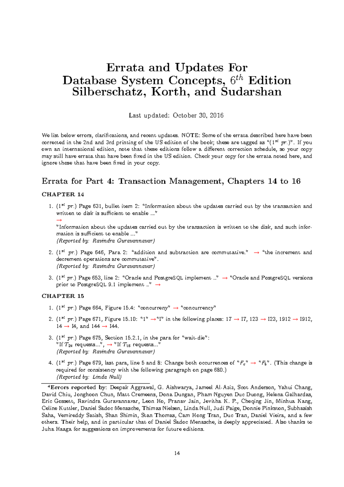 Errata-part4 - Notes Errata-part4 - Errata and Updates For Database ...