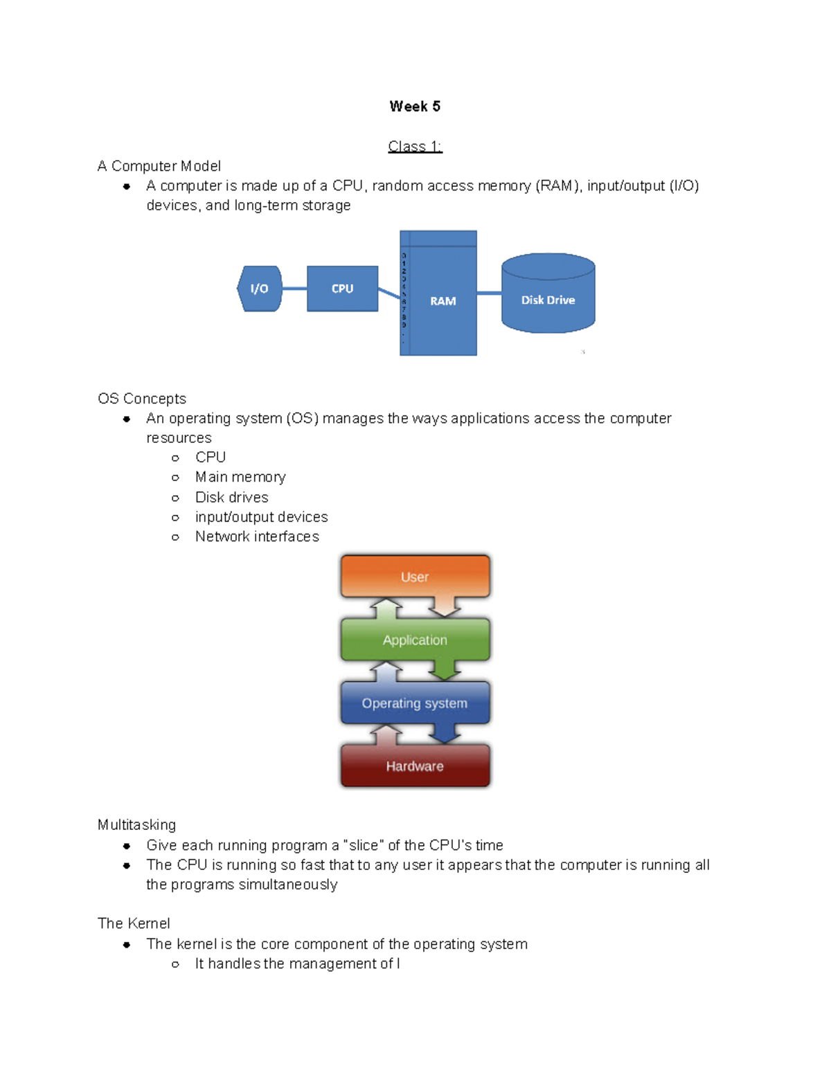 Computer Security 102 Week 5 - Week 5 Class 1: A Computer Model A ...