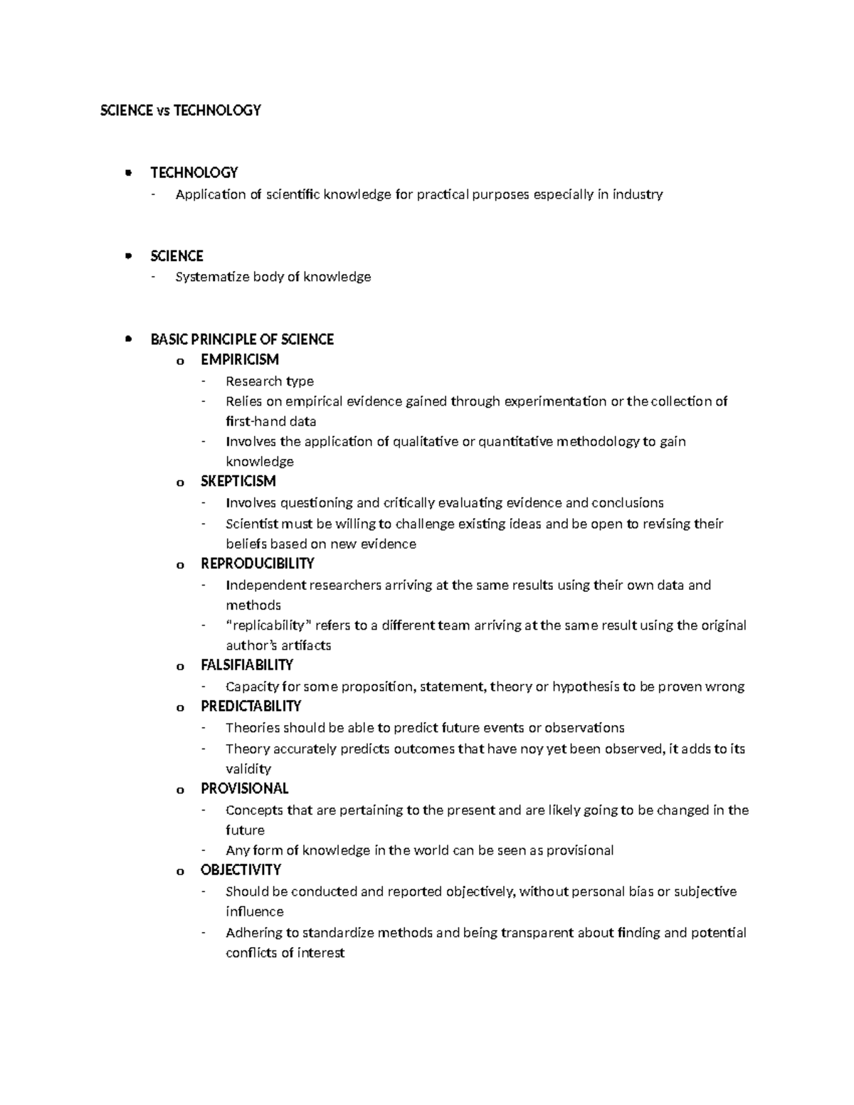 Science vs Technology - ARF - SCIENCE vs TECHNOLOGY TECHNOLOGY ...