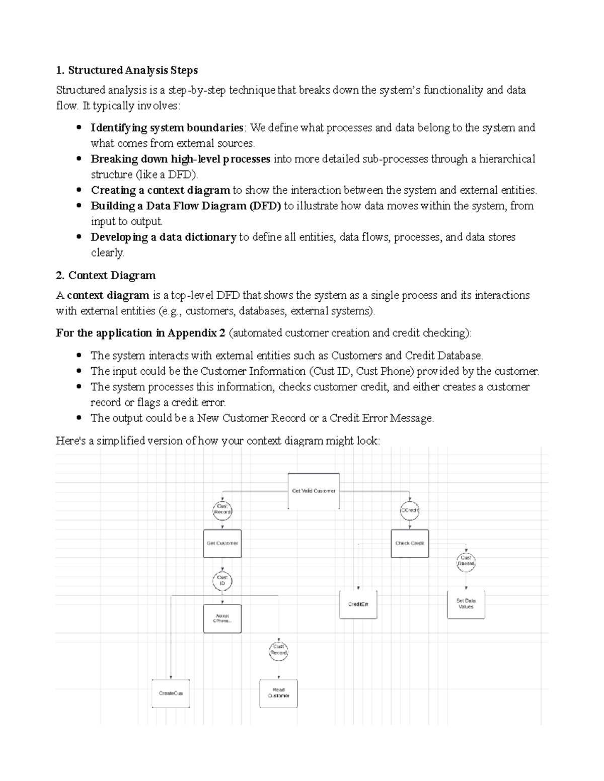 Software Engineering 2 Unit 3 Assignment - Structured Analysis Steps Structured analysis is a ...