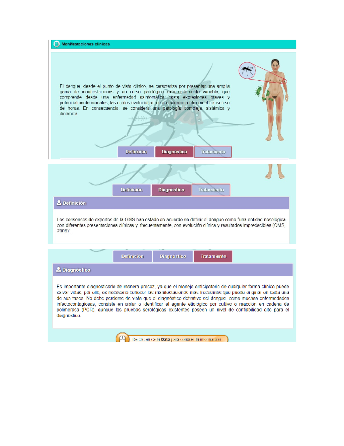 Modulo 3 dengue - Manifestaciones clínicas El dengue, desde el punto de vista clínico, se - Studocu