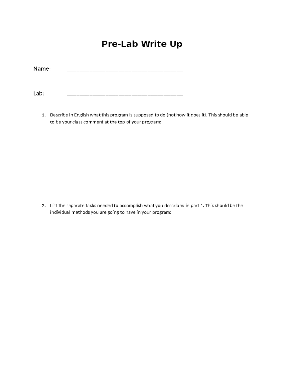 Pre-Lab Write Up - Pre-Lab Write Up Name ...