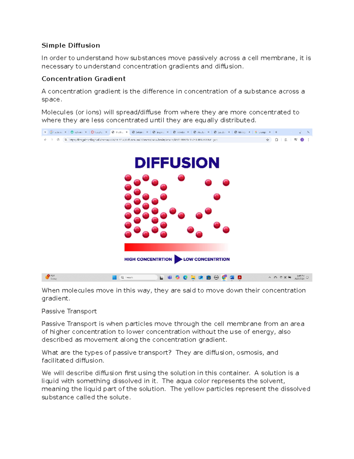 A&P lab notes for week 3 - Simple Diffusion In order to understand how ...
