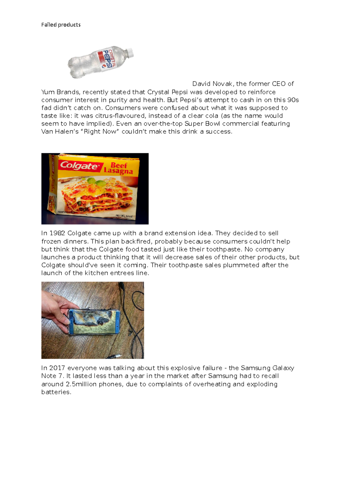 products-that-flopped-failed-products-david-novak-the-former-ceo-of