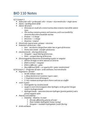 Intro to Biology BIO 111 Summary notes on Biotechnology - PURDUE ...