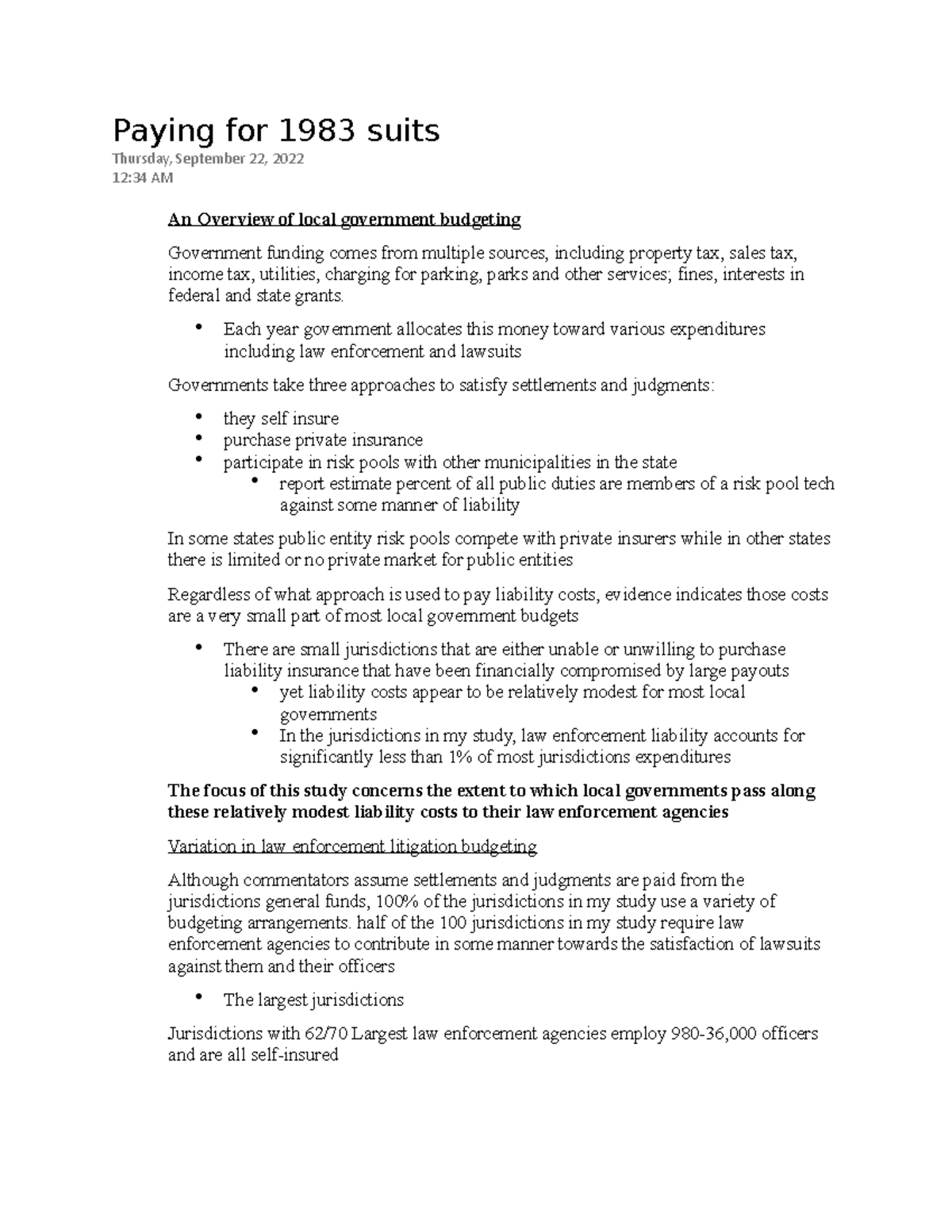 Paying for 1983 suits - Lecture notes from Police Accountability taught ...