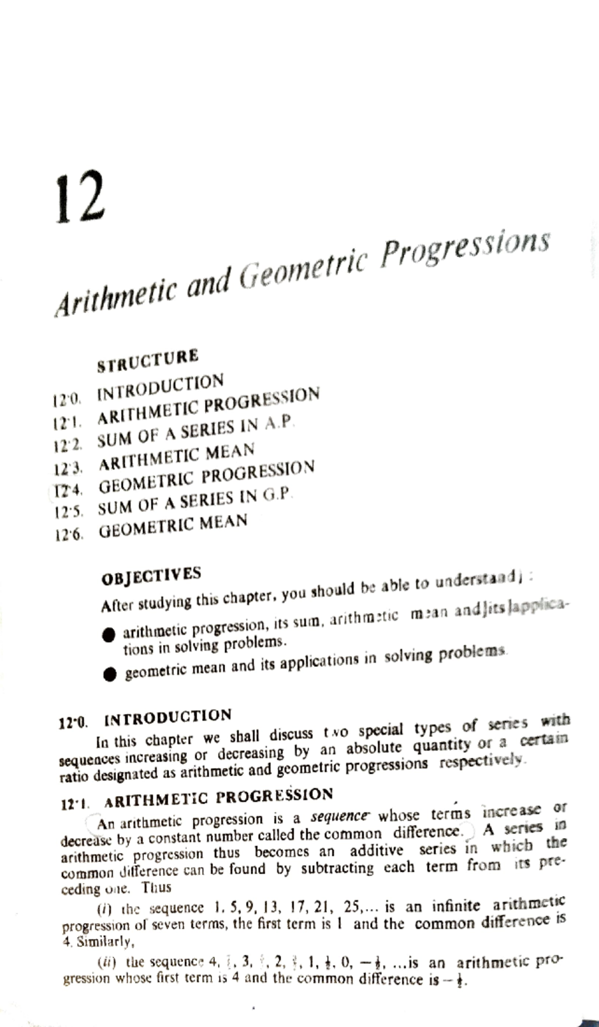 Maths Arithmetic progression and geometric progression - 12 Arithmetic and Geometric ...