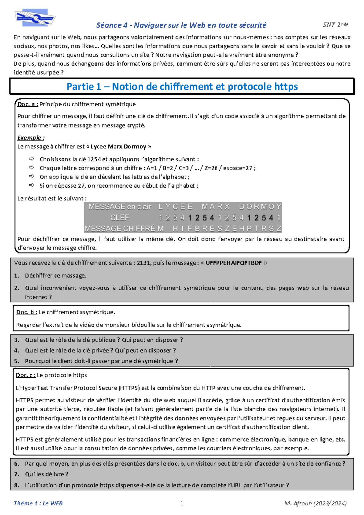WEB Activite 4 - c'est mon devoir de snt sur le web - Séance 4 - Naviguer sur le Web en toute ...