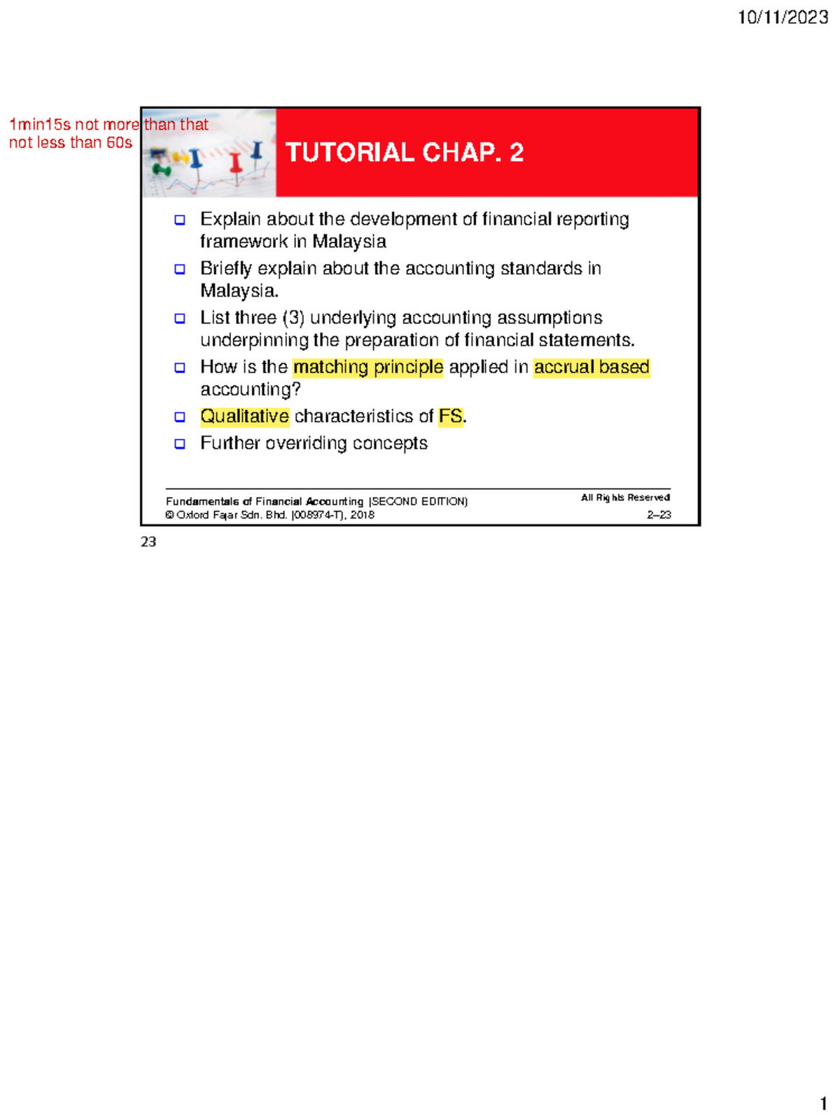 Tutorial Chapter 2 - acc - 10/11/ 1 Fundamentals of Financial Accounting (SECOND EDITION) All ...